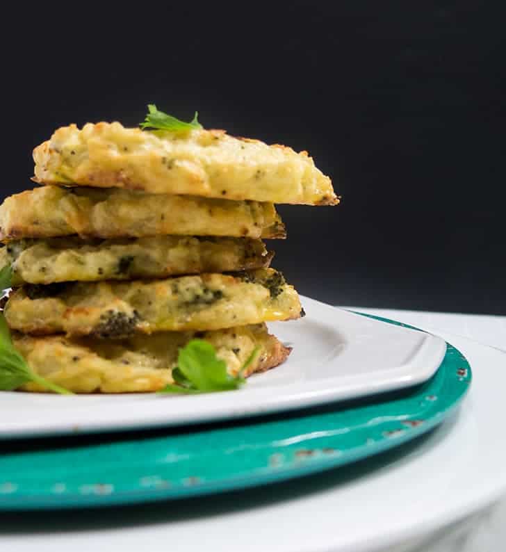 Baked Potato Broccoli Cakes - Apples for CJ