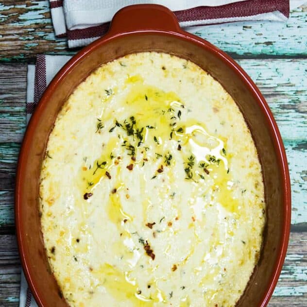 Lemon Thyme Baked Ricotta Cheese - Apples for CJ