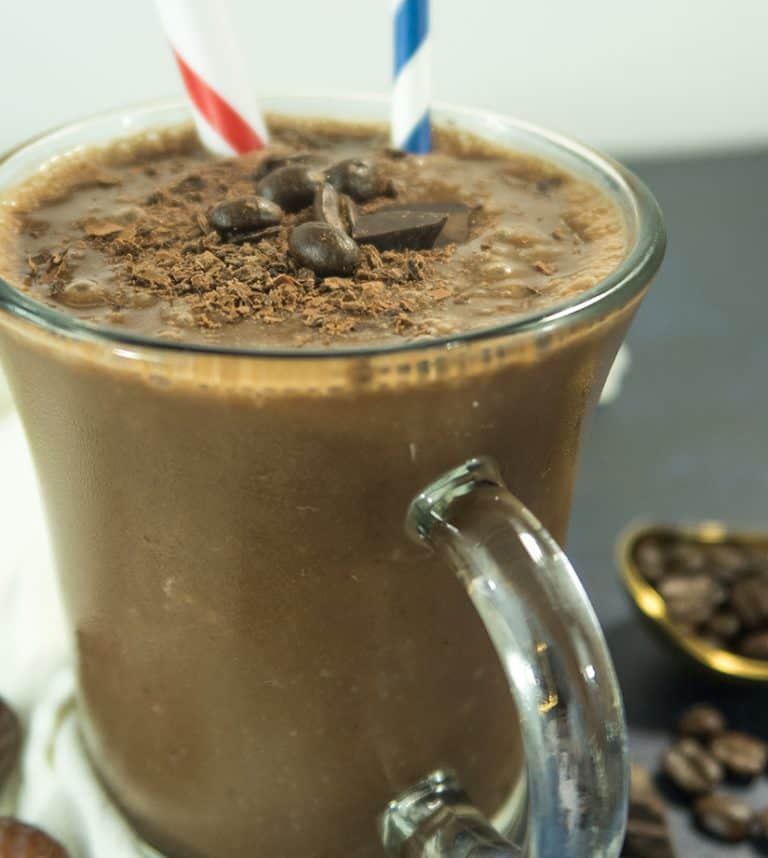 Mocha Coffee Smoothie (Vegan & Gluten Free) | Apples for CJ