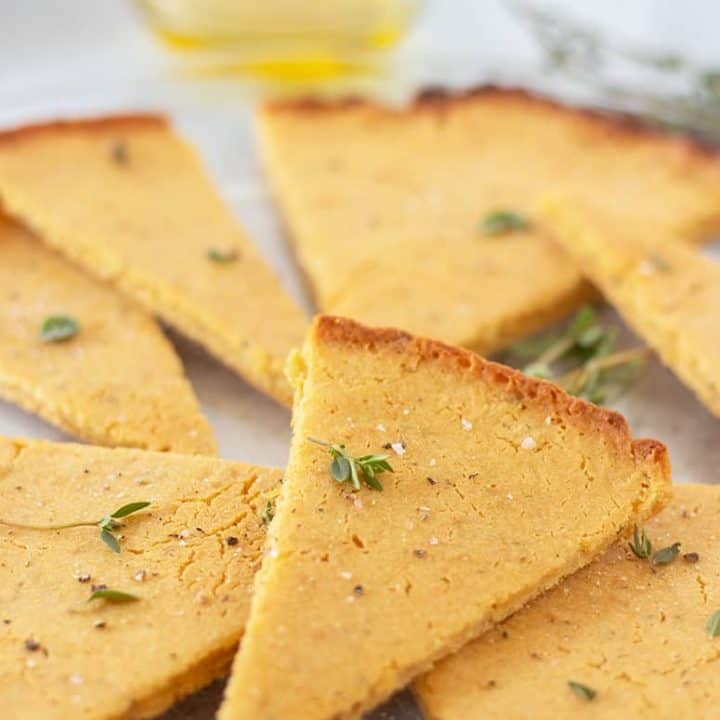 Socca Recipe (Vegan, Gluten-Free, Chickpea Flatbread) - Apples for CJ