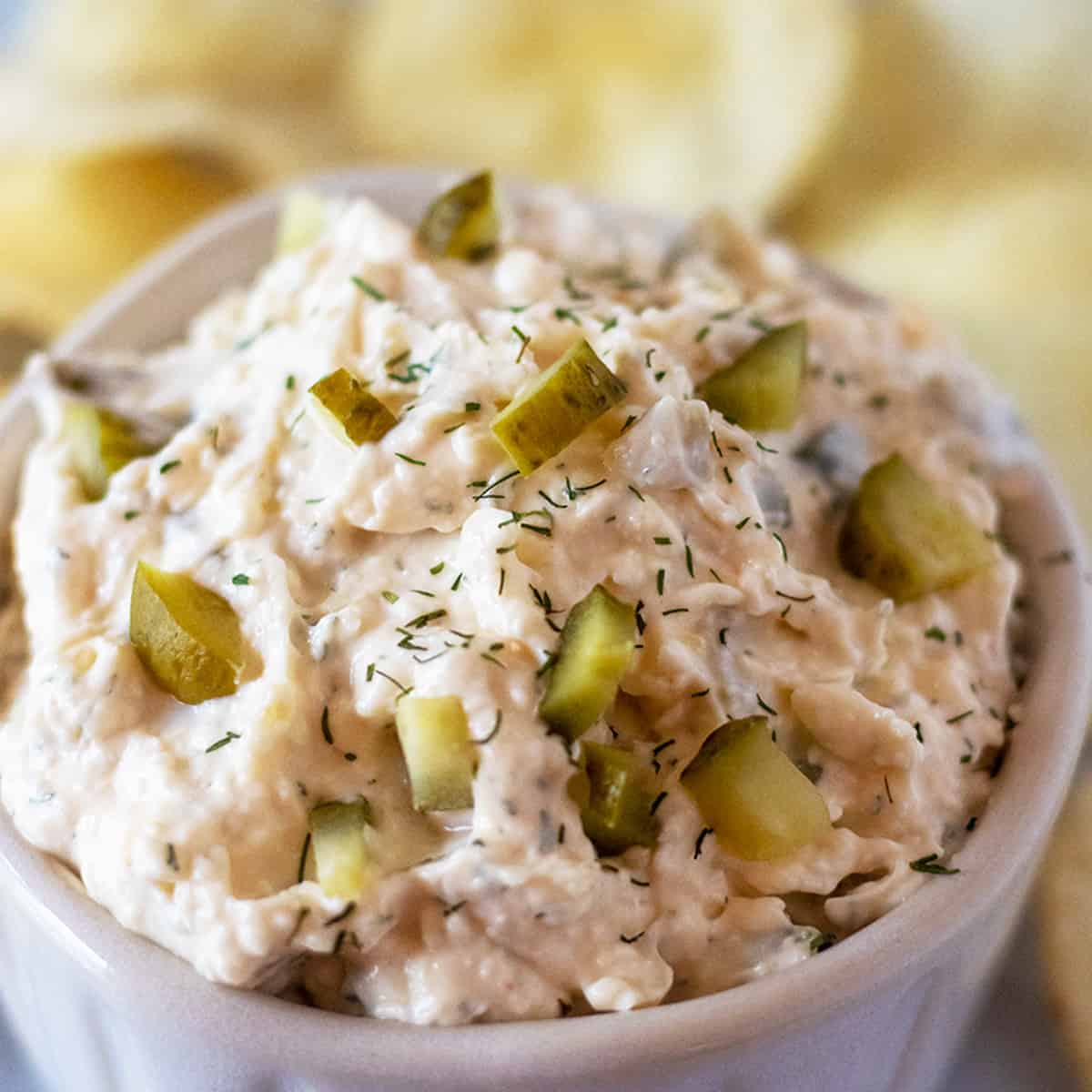 Dill Pickle Dip (Low Carb, Gluten Free) - Apples for CJ