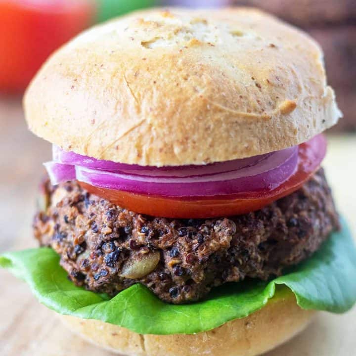 Black Bean Quinoa Burgers (Gluten-Free, Dairy-Free) - Apples for CJ