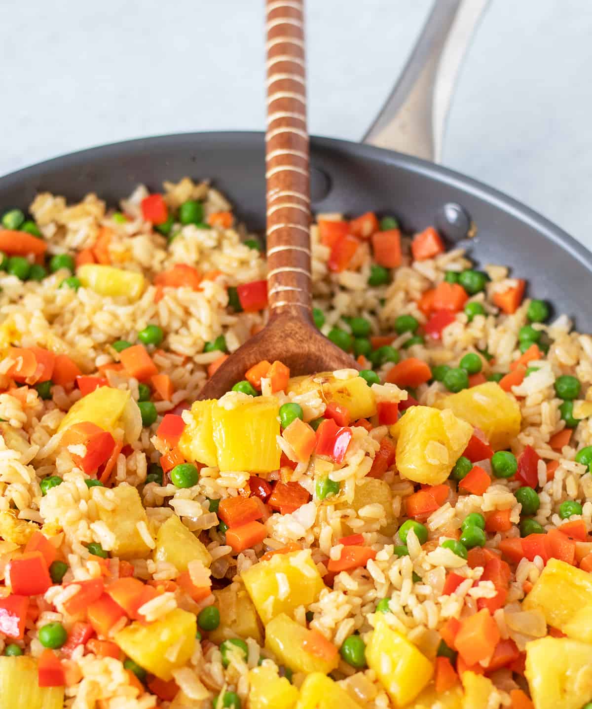 Pineapple Fried Rice Recipe (Vegan, Gluten Free) | Apples for CJ
